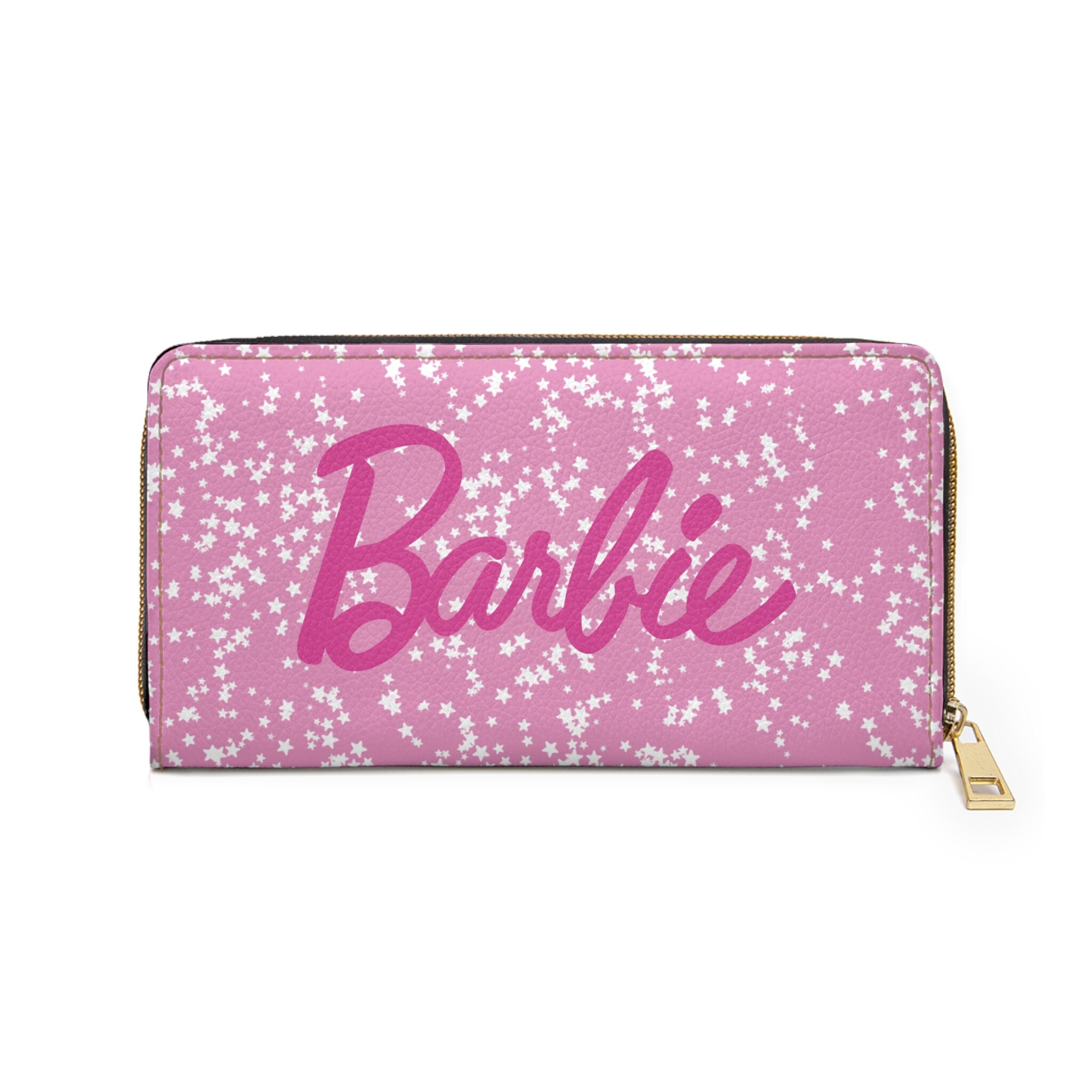 Barbie Zipper Wallet Paster Color Wallet Barbie Girl Patterned Wallet ...