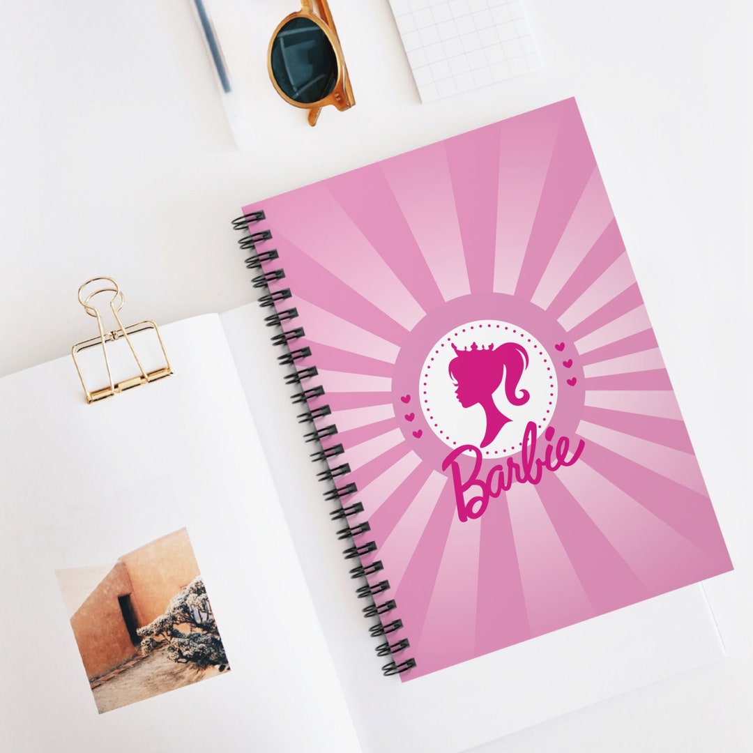 Barbie Spiral Notebook Barbie Ruled Line Notebook Pink - Etsy