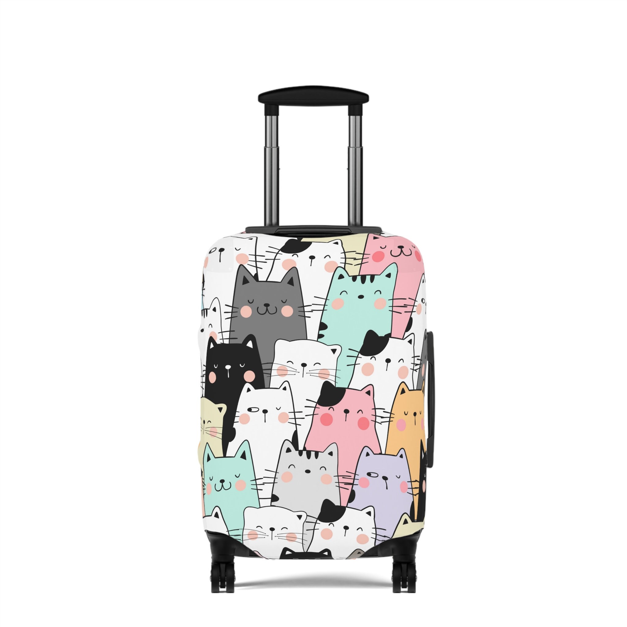 Cat Suitcase Cover Kitten Cabin Baggage Cover Cat Pattern Suitcase sold ...