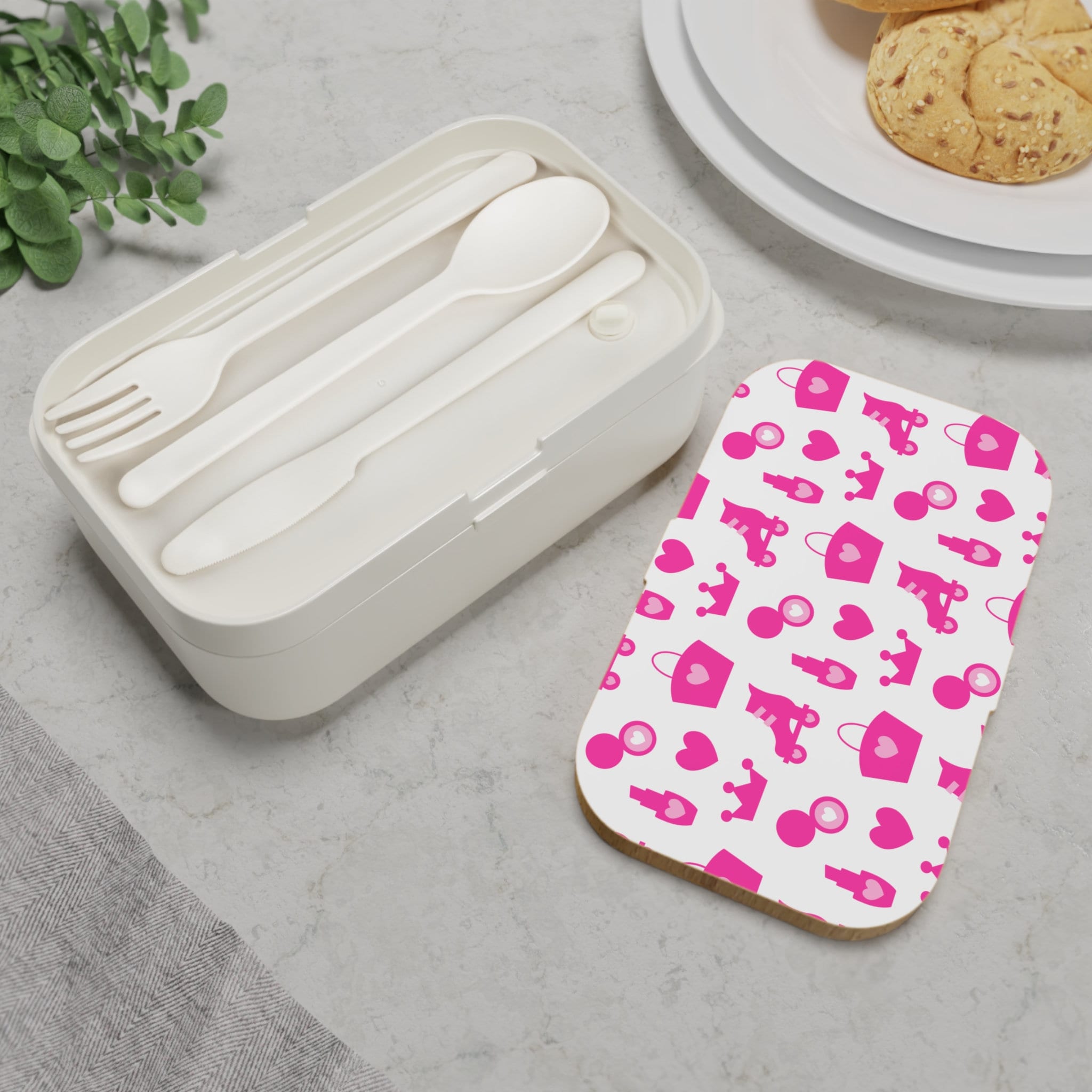 Barbie Bento Lunch Box Barbie Girl Toy Box Barbie Pink Heart Pattern ...