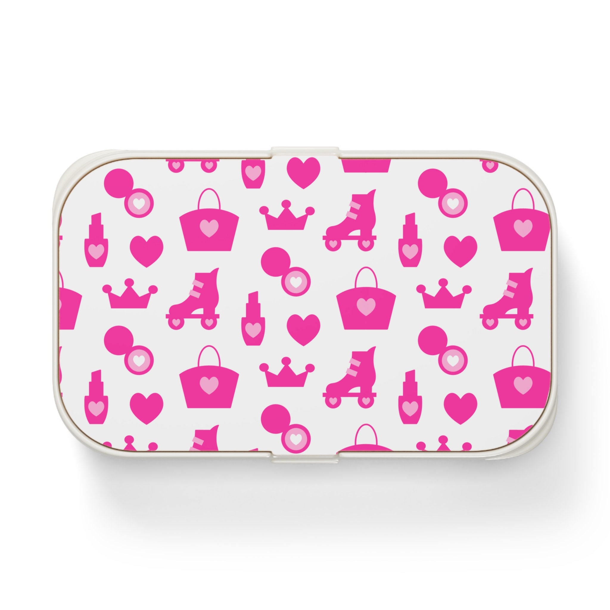 Barbie Bento Lunch Box Barbie Girl Toy Box Barbie Pink Heart Pattern ...