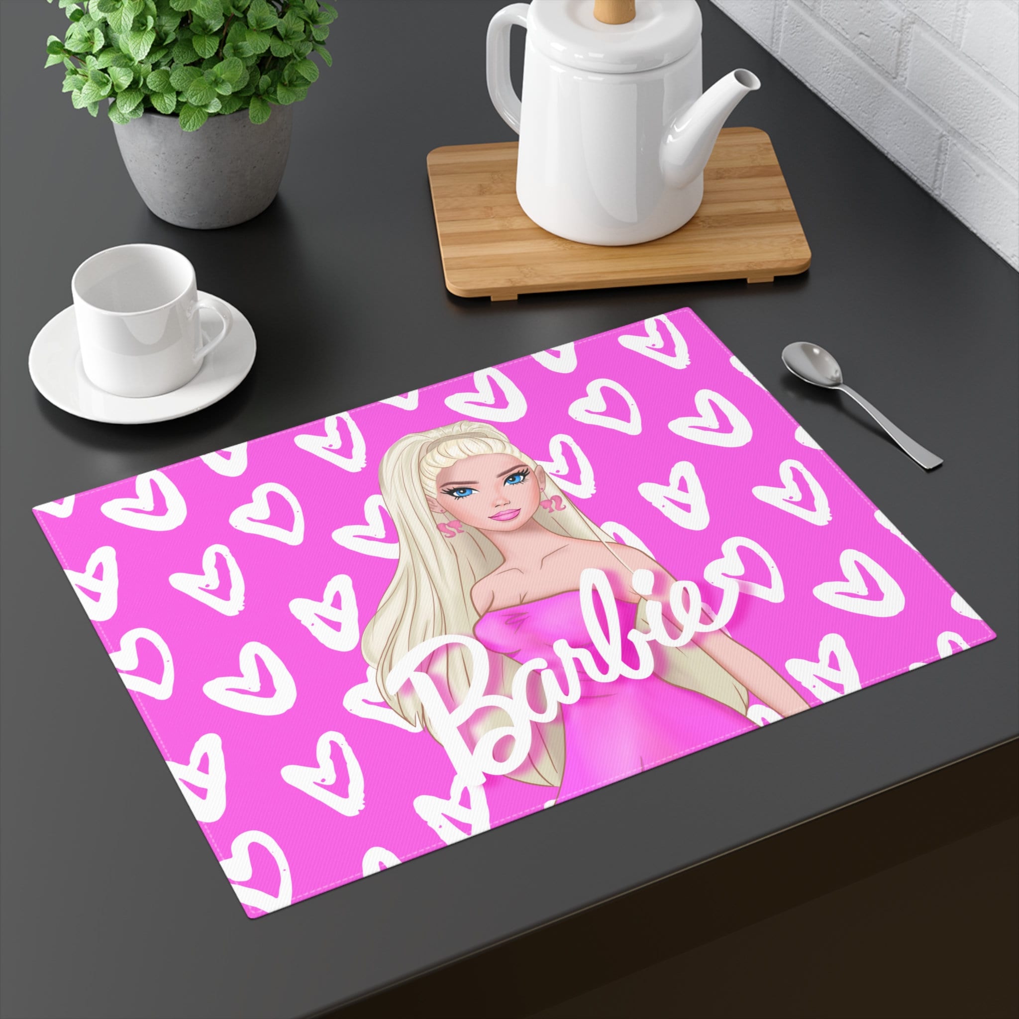 Barbie Placemat Cartoon Girl Service Kit Anime Barbie Place - Etsy