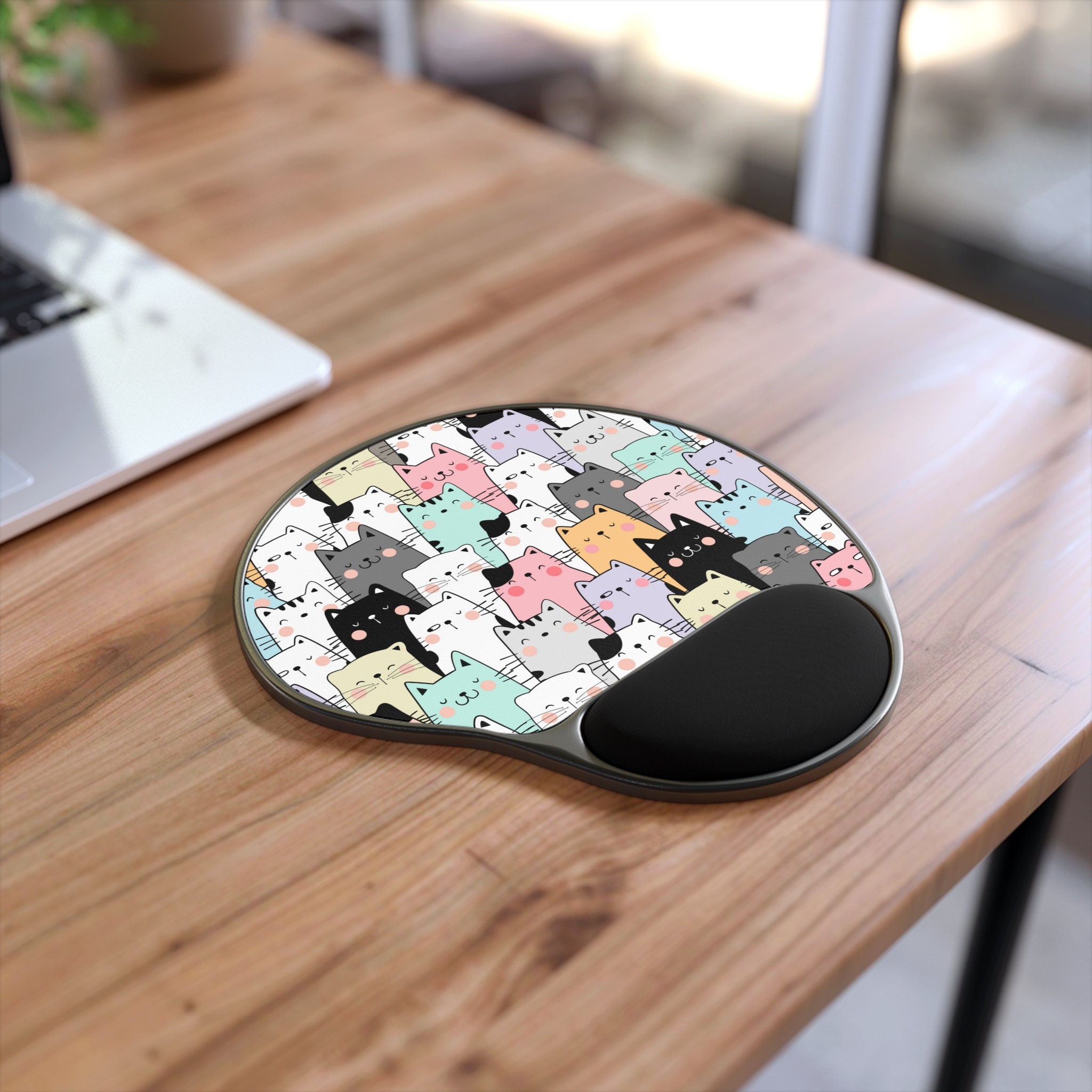 Cute cats Mouse Pad With Wrist Rest sold by Overrun Technological | SKU ...