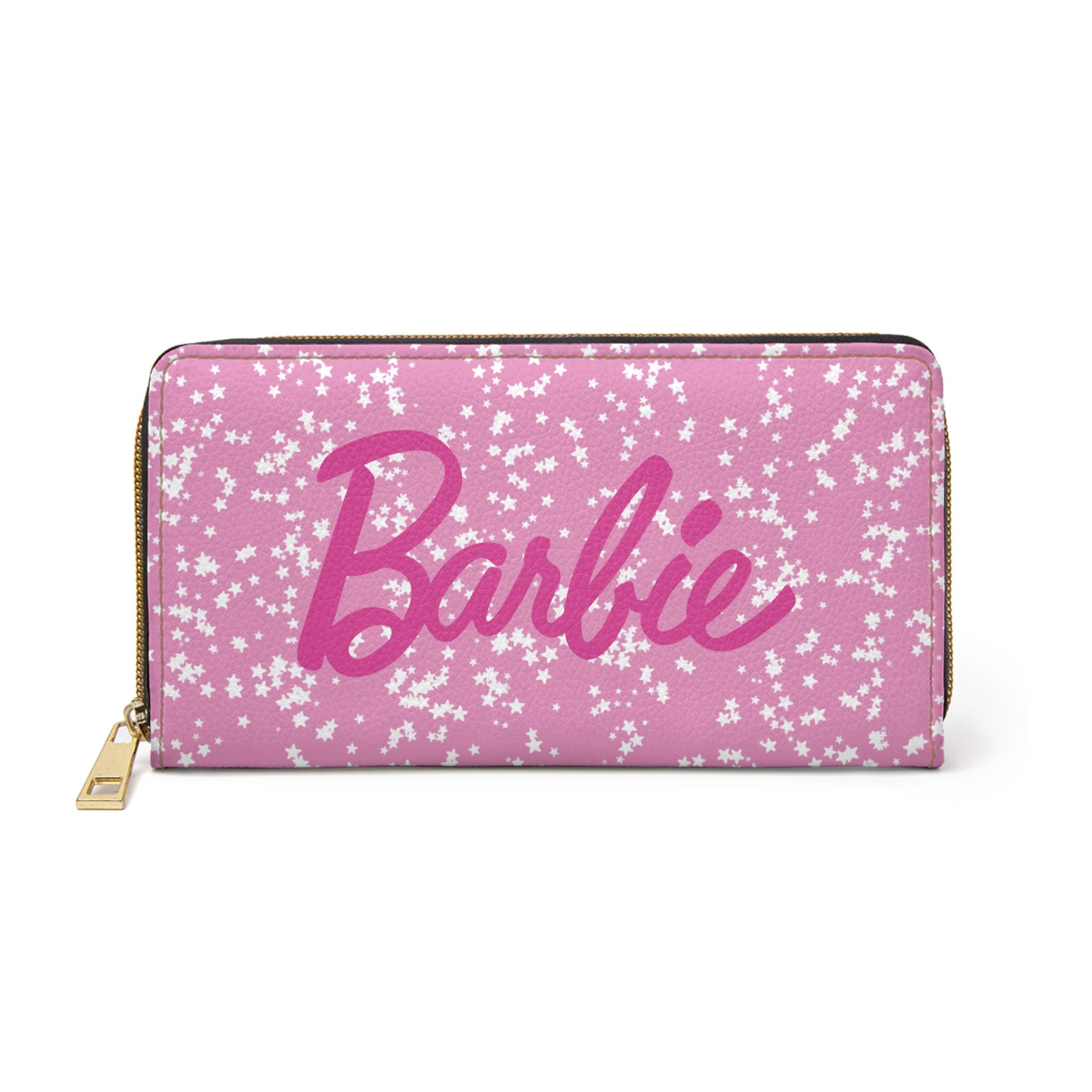 Barbie Zipper Wallet Paster Color Wallet Barbie Girl Patterned Wallet ...