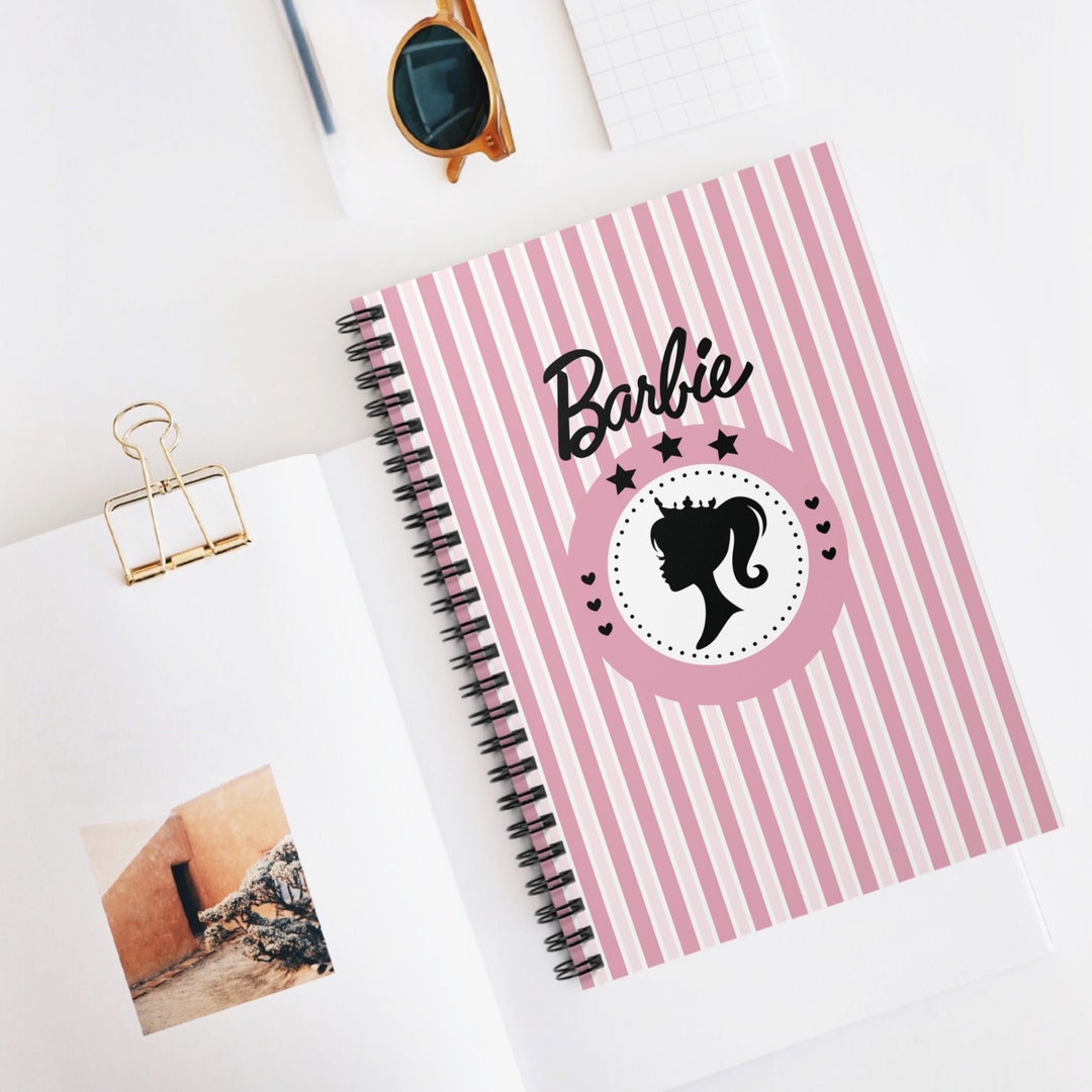 Barbie Spiral Notebook Barbie Ruled Line Notebook Pink - Etsy