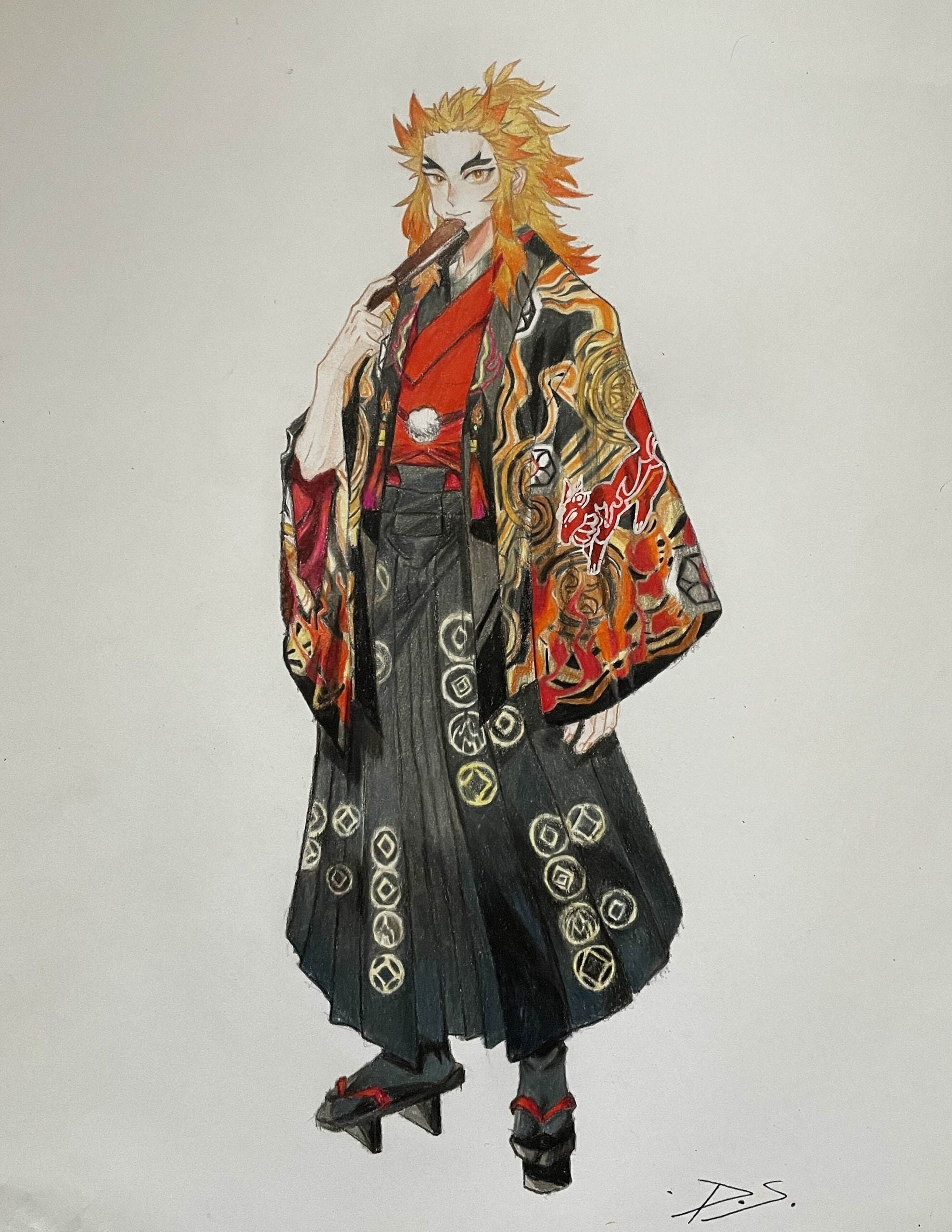 Kyojuro Rengoku - Etsy