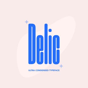 Delic Font - Sans Font, Cricut Font, Modern Font, Condensed Font ...