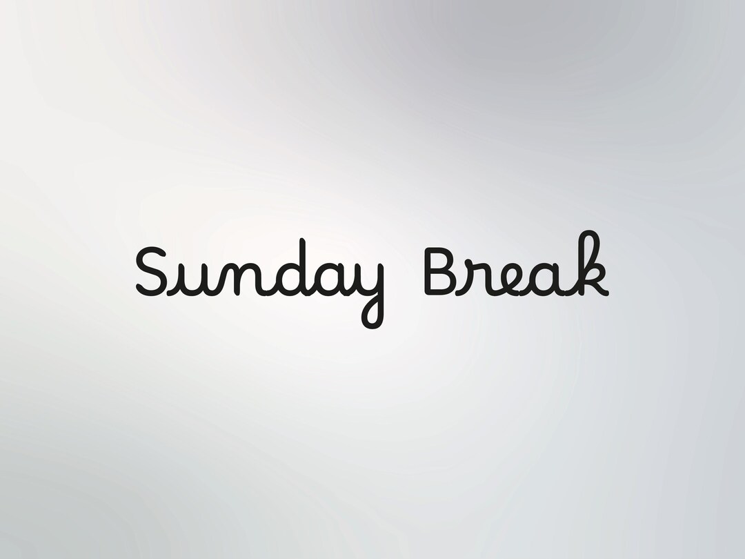 Sunday Break Font - Handwritten Script Font, Cricut Fonts, Retro Font ...