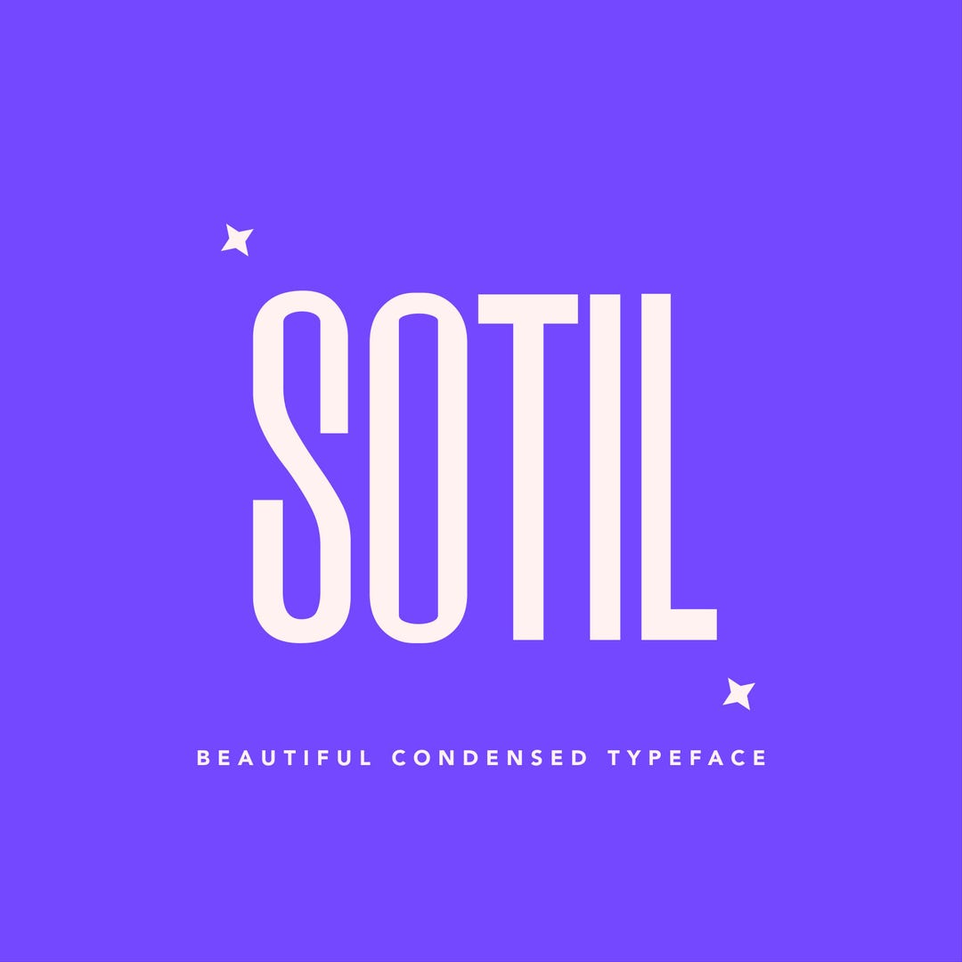 Sotil Font Sans Font, Cricut Font, Modern Font, Condensed Font ...
