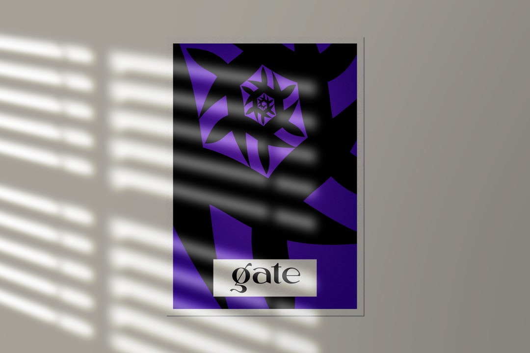 Portal Gate digital Poster Design Poster Printable Art - Etsy