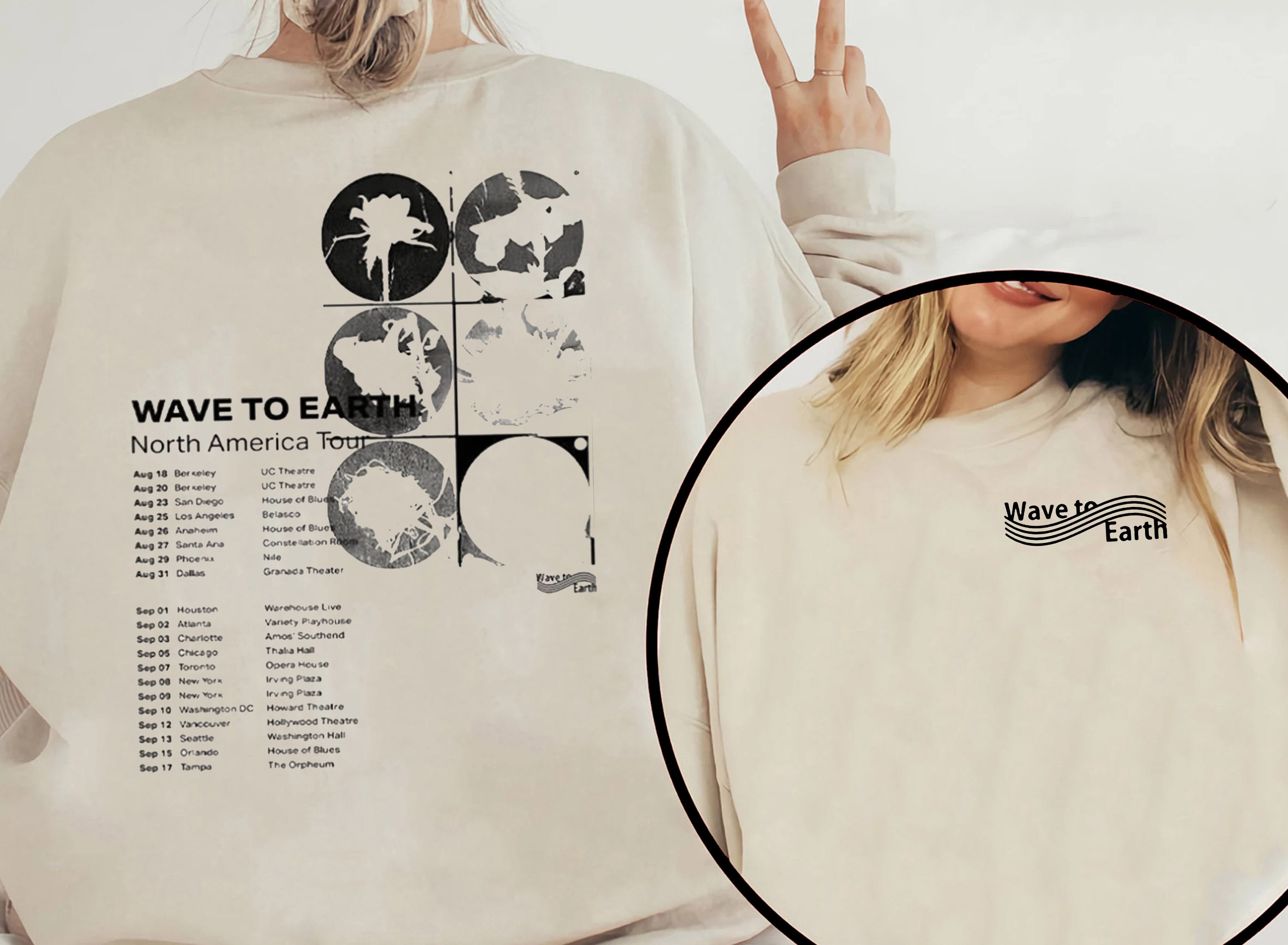 Wave to Earth US Tour tshirt, Korean Band, Wave to Earth fan Shirt ...