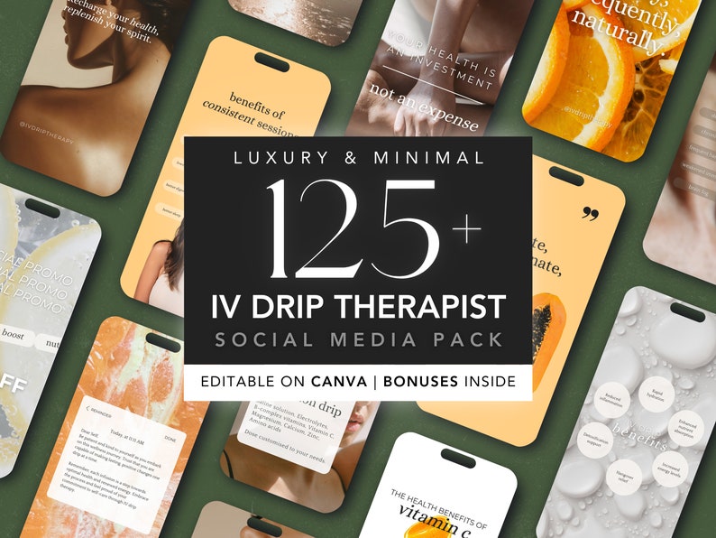 IV Therapy Instagram Templates, IV Hydration Social Media, Med Spa ...
