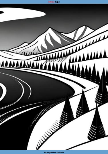 Swiss Themed Coloring BOOK - "swiss Alps: Coloring Book -easy" 10 ...