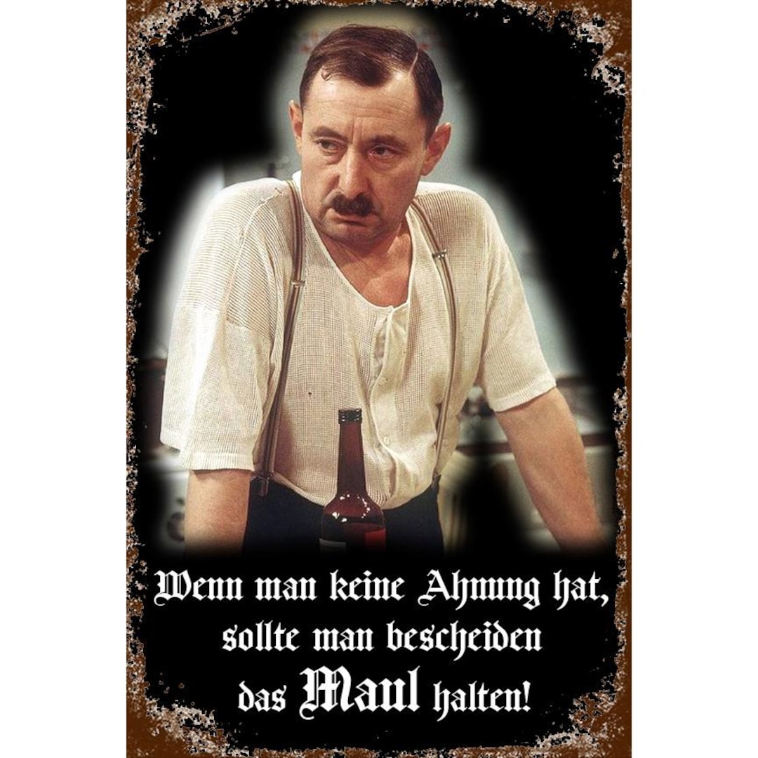 Retro Blechschild Ekel Alfred Ein Herz und eine Seele 30 x 20 cm ...