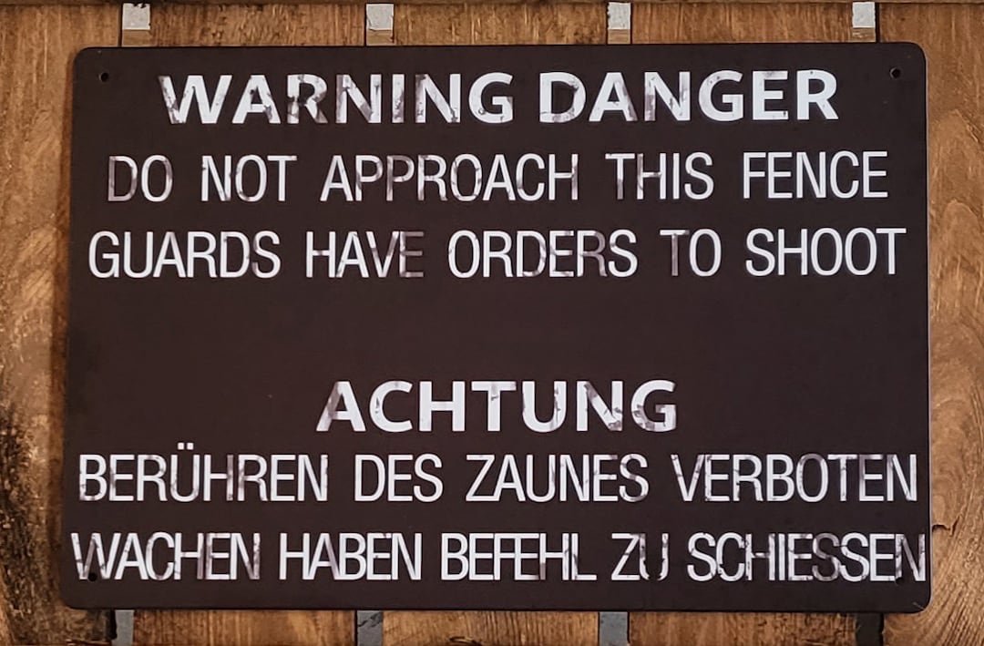 Tin Sign WARNING DANGER Retro 30 X 20 Cm Metal Sign Vintage Nostalgia ...