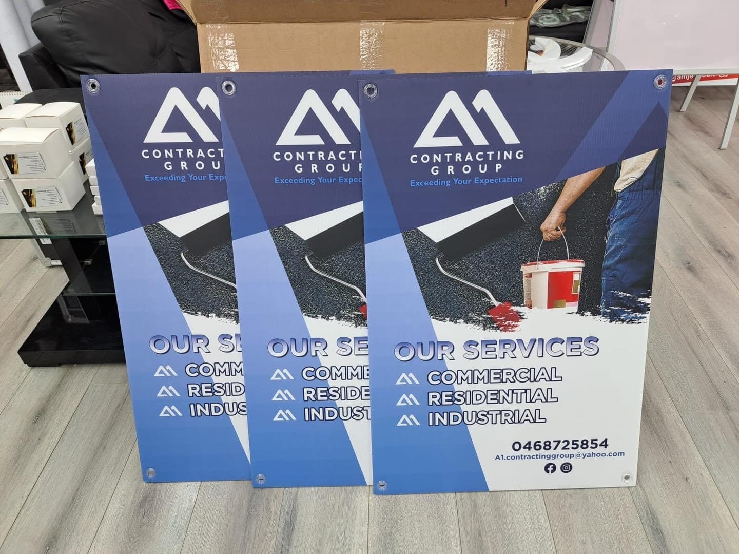 Corflute Sign Board Sign With Eyelets - Etsy Australia