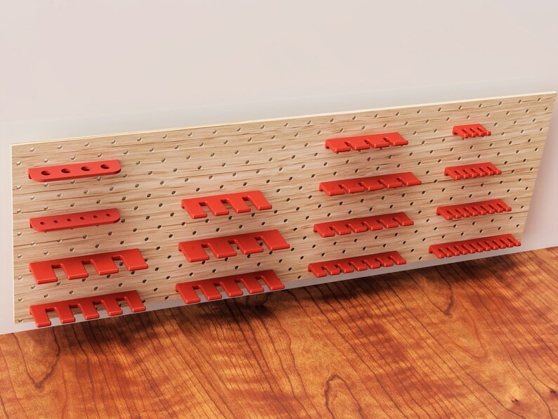 3D Printable Pegboard Hook Accessories Digital Files Bundle - Etsy