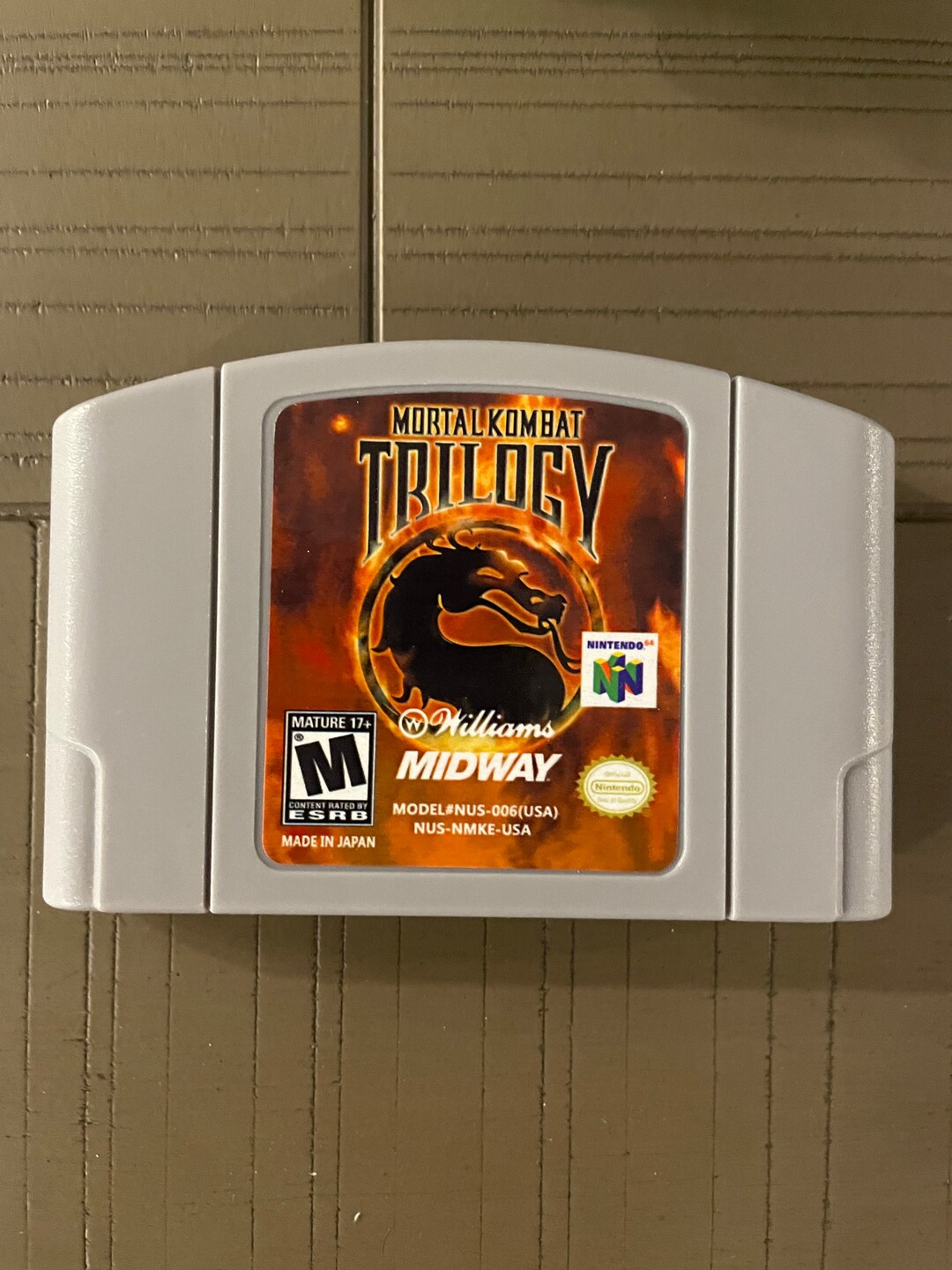 Mortal Kombat Trilogy nintendo 64 N64 Game - Etsy