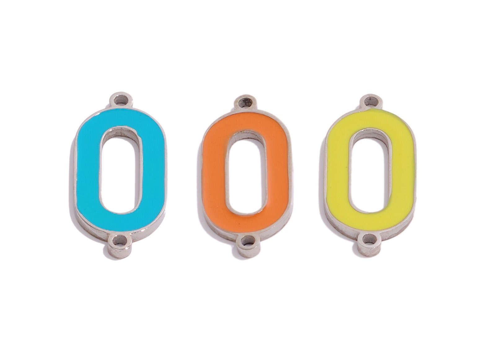 Steel Oval Connectors, 316 Stainless Steel, Enamel Oval Lasercut ...