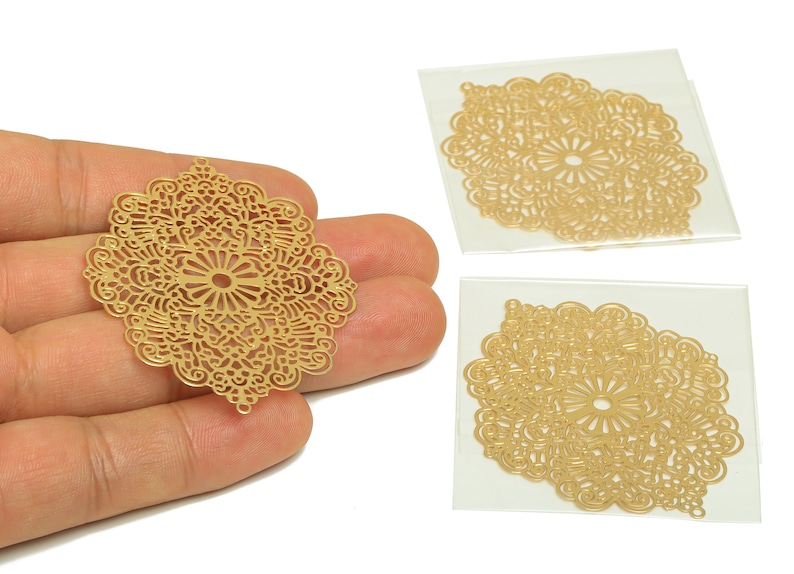 0.3mm Geometric Laser Cut Connectors, Exquisite Pattern Connector ...