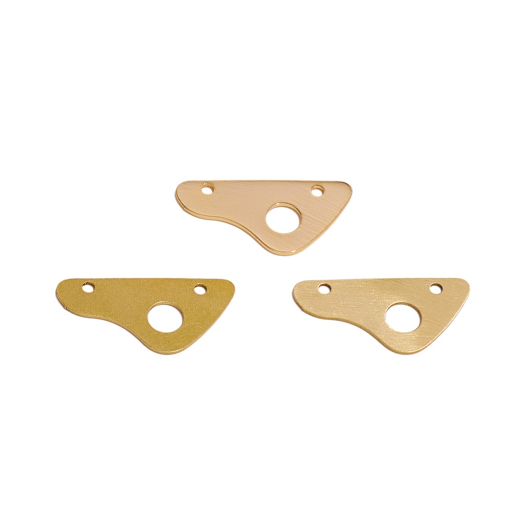 Irregular Lasercut Connector, Raw Brass Round Hollow Geometric ...