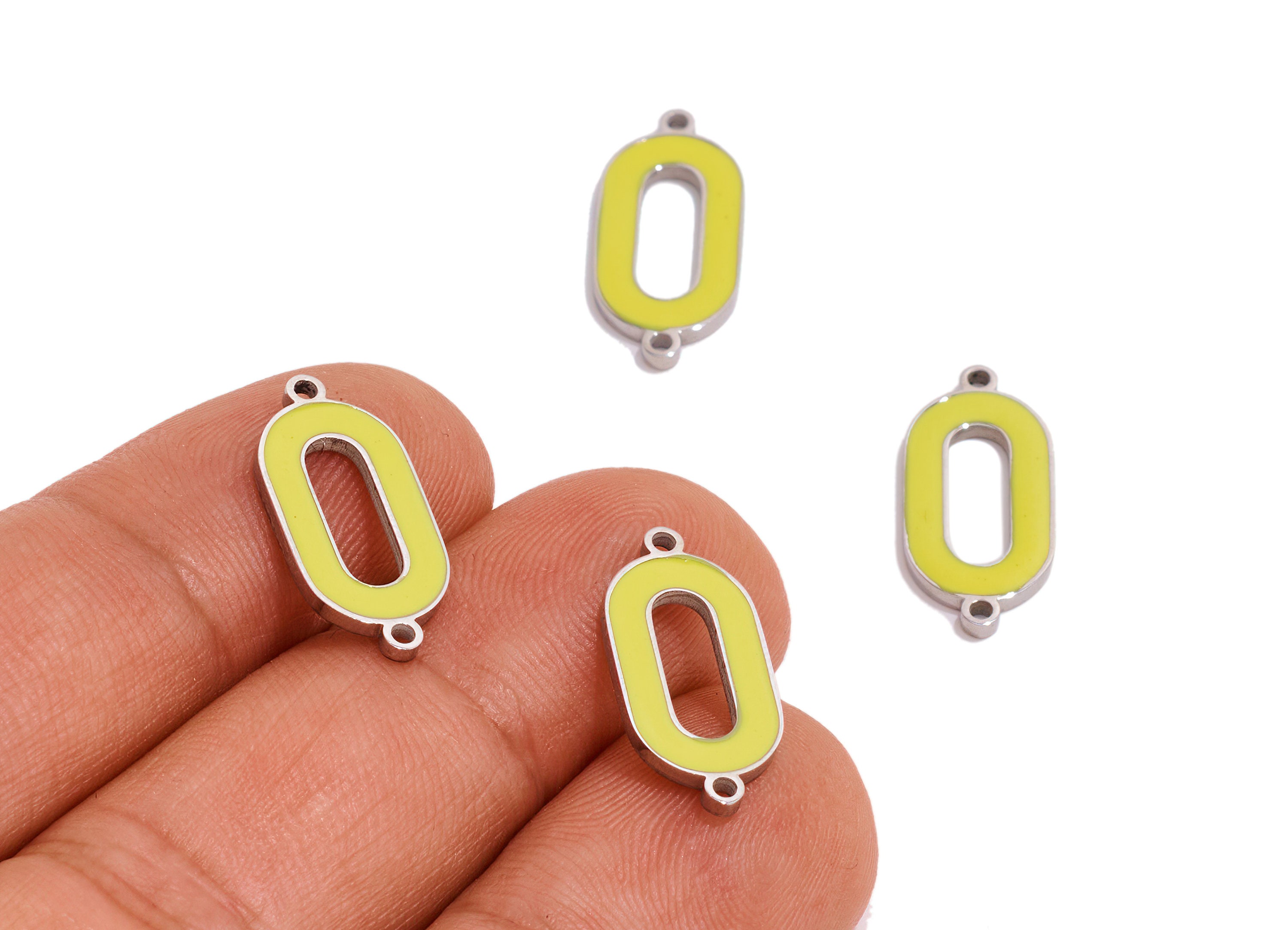 Steel Oval Connectors, 316 Stainless Steel, Enamel Oval Lasercut ...