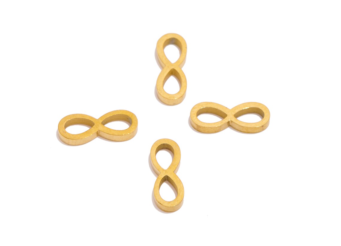 Steel Infinity Sign Charms, Figure 8 Geometric Charms, Stainless Steel ...