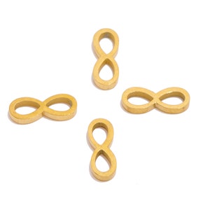 Steel Infinity Sign Charms, Figure 8 Geometric Charms, Stainless Steel ...