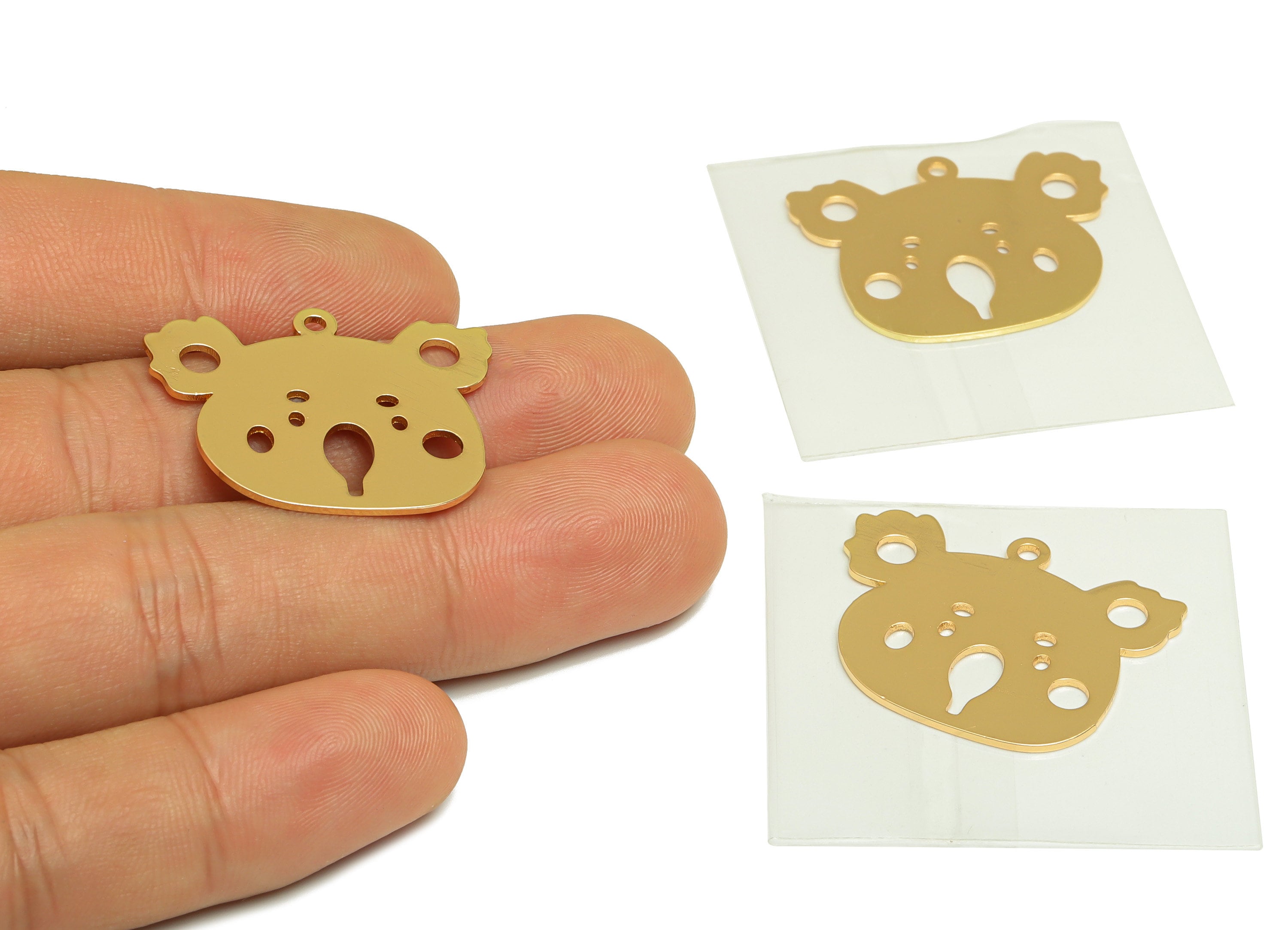 Koala Laser Cut Earring Charm, Cute Koala Head Earring, Handmade ...