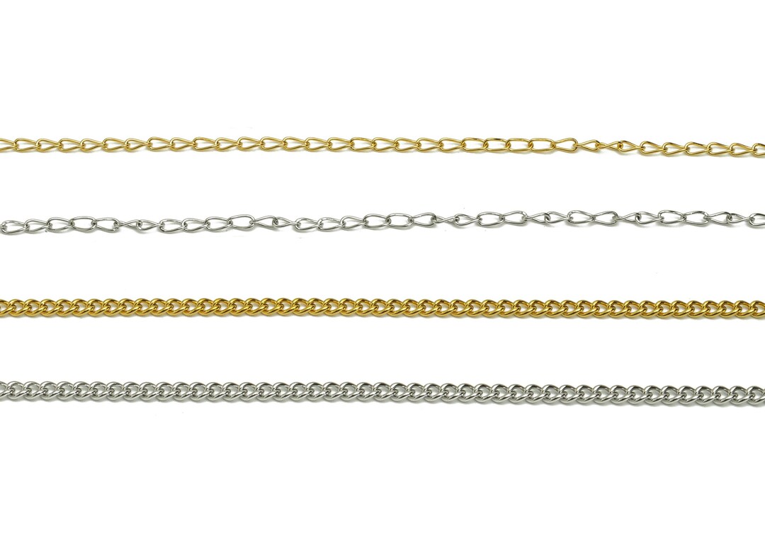 Mini Curb Chain, Steel Curb Chain, Steel Gold Chain, 304 Stainless ...