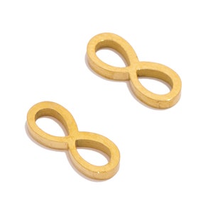 Steel Infinity Sign Charms, Figure 8 Geometric Charms, Stainless Steel ...