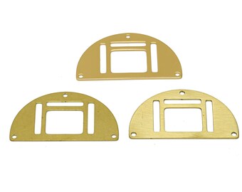 Acetate Semicircle Connectors Half Moon Connector Tortoise Shell 2 ...