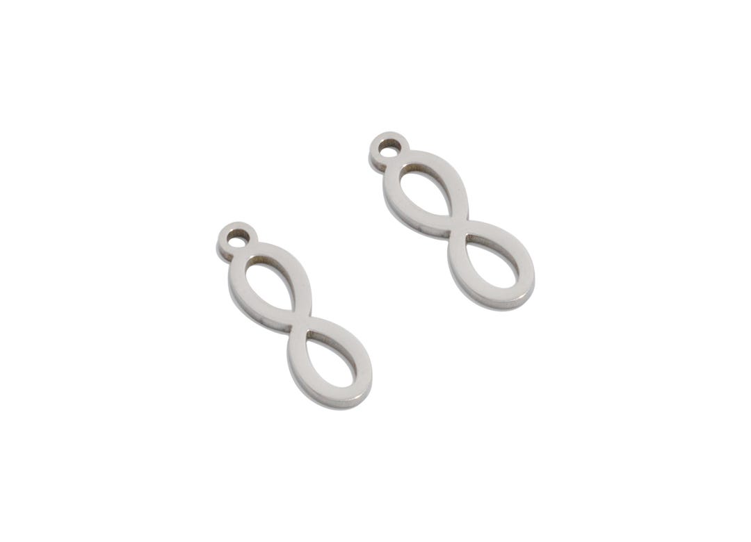 Steel Infinity Charms, Lasercut Infinity Charms, Stainless Steel Geometric Pendant, for Necklace ...