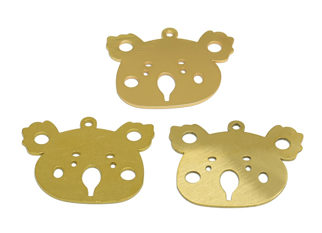 Koala Laser Cut Earring Charm, Cute Koala Head Earring, Handmade ...