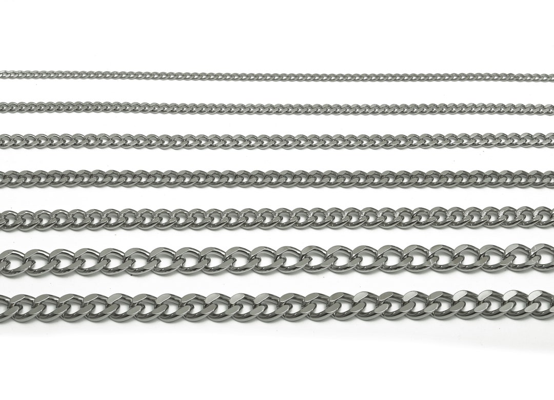 Curb Chains, 304 Stainless Steel Curb Chain, Facted Curby Chain，gold ...