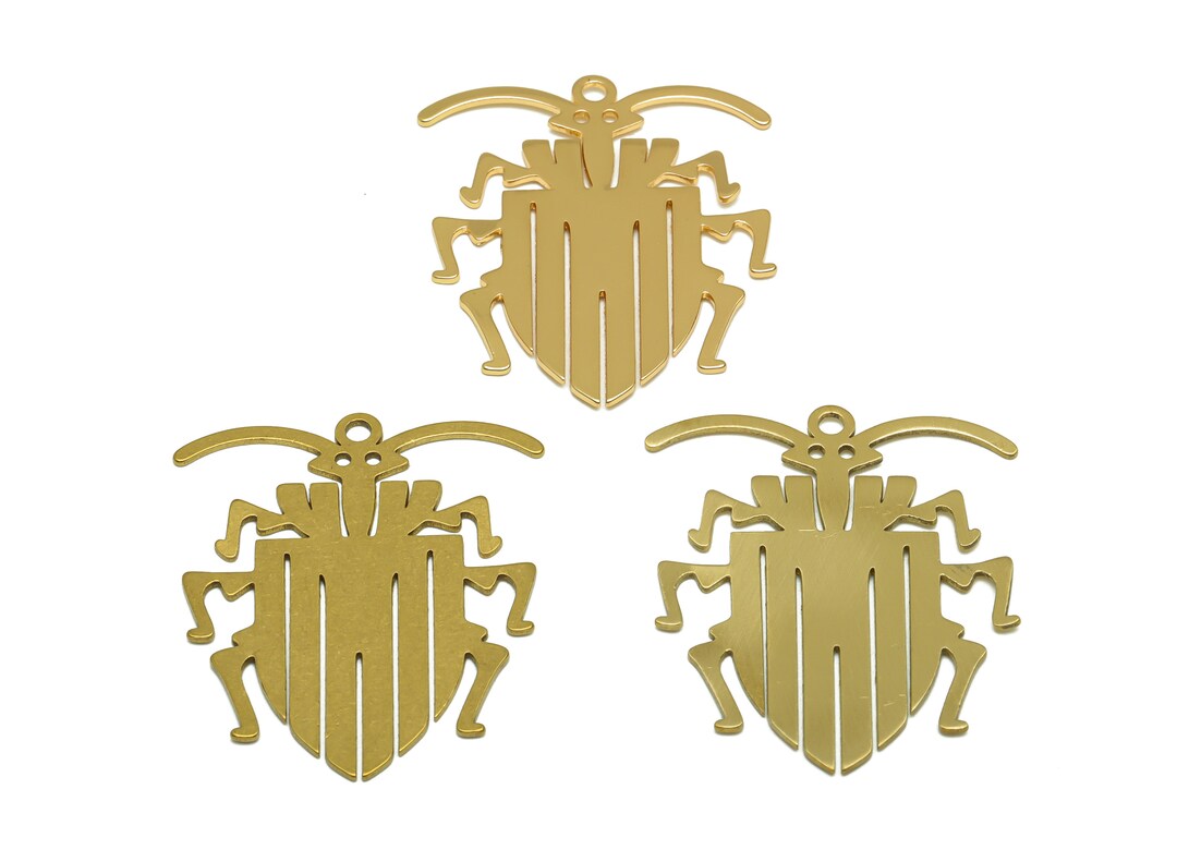 Stink Beetle Laser Cut Earring Charms, Abstract Beetle Bug Earring ...