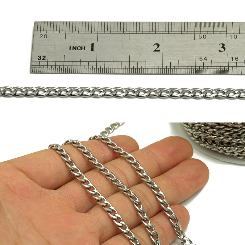 Cuban Link Chain, Curb Chain, Steel Cuban Link Chain, Curb Chains, 304 ...