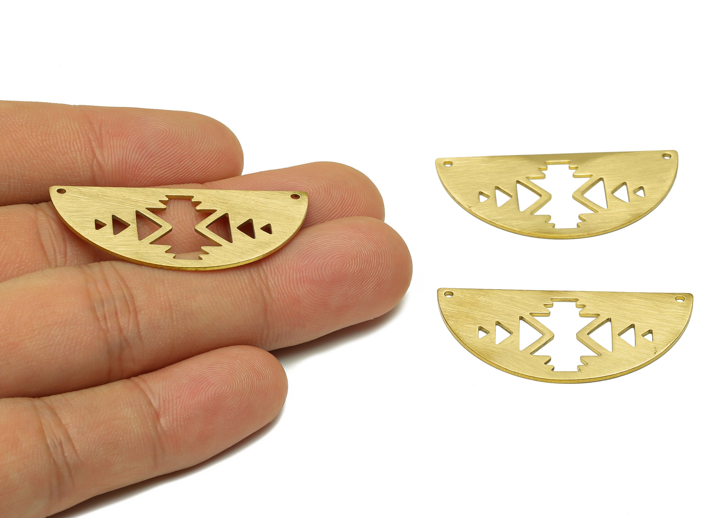 Half Moon Laser Cut Connector Semicircle Arc Domed Connector - Etsy
