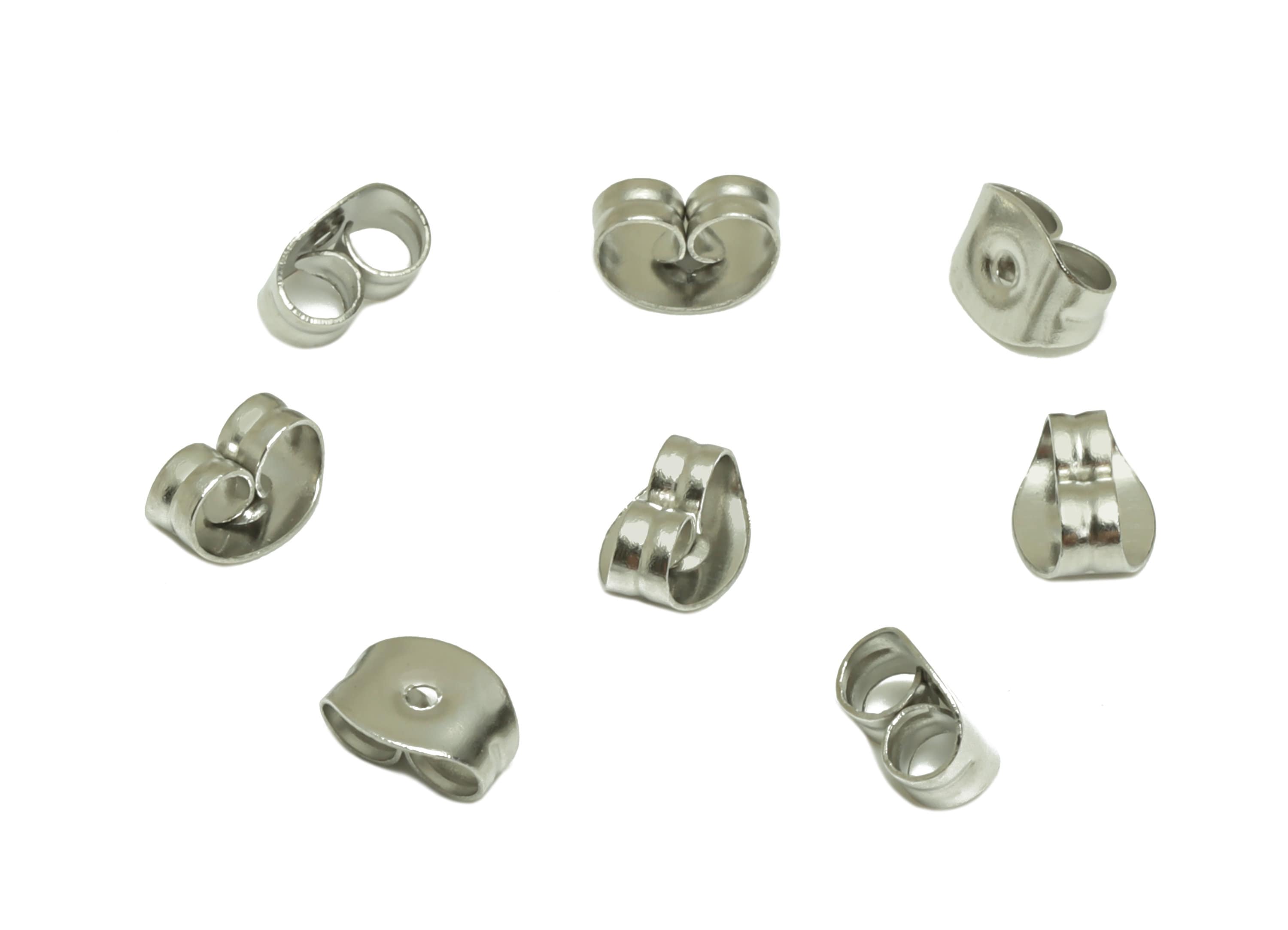 Steel Post Nuts, Stainless Steel Earring Stud Back, Stainless Steel ...