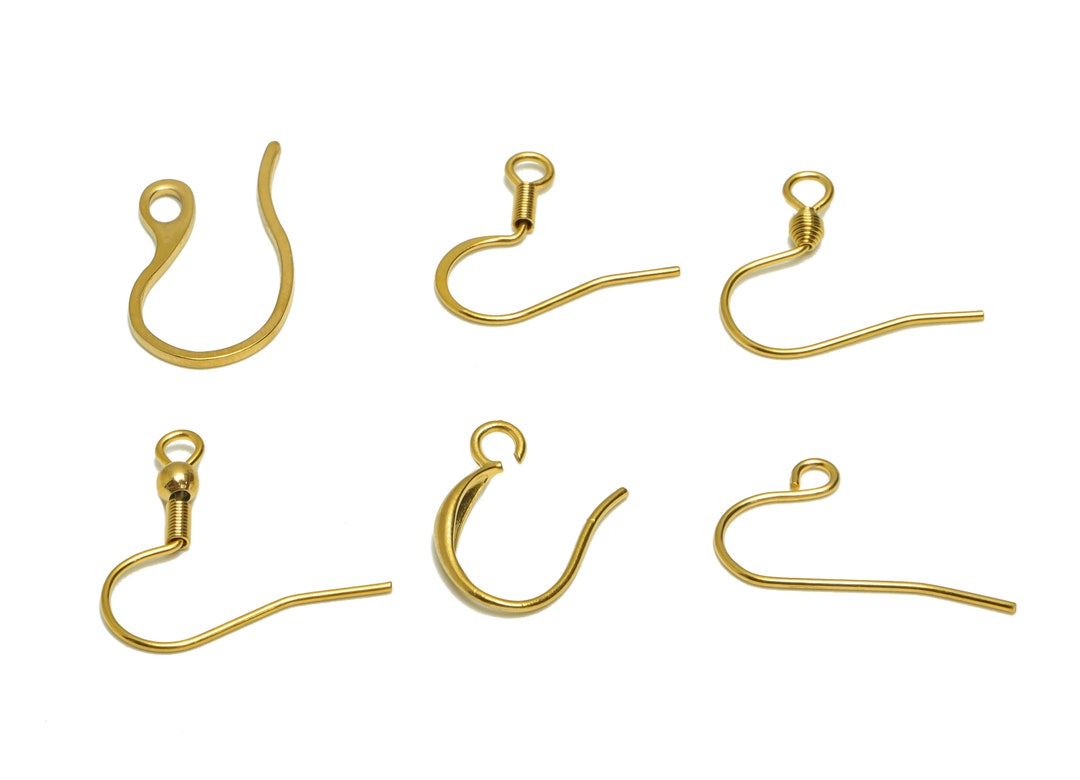 Steel Ear Hook, 304 Stainless Steel, Open Loop Ear Wire, Steel DIY ...