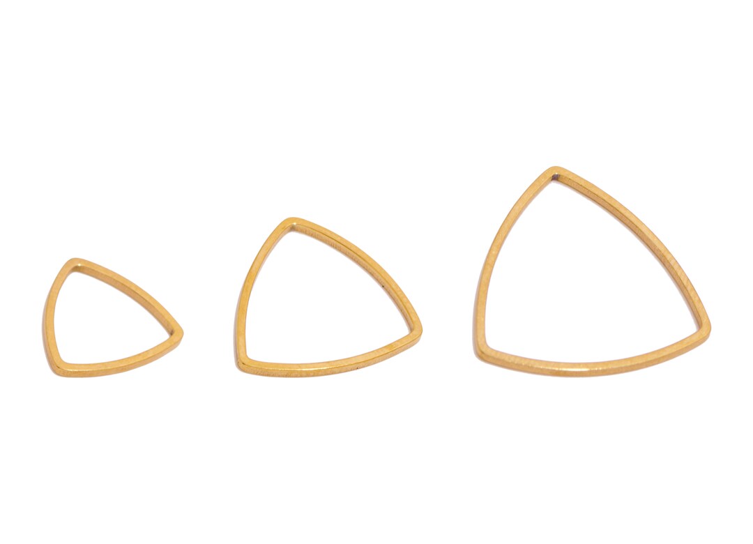 Stainless Steel Triangle Rings, Triangle Rings Charm, Stainless Steel ...