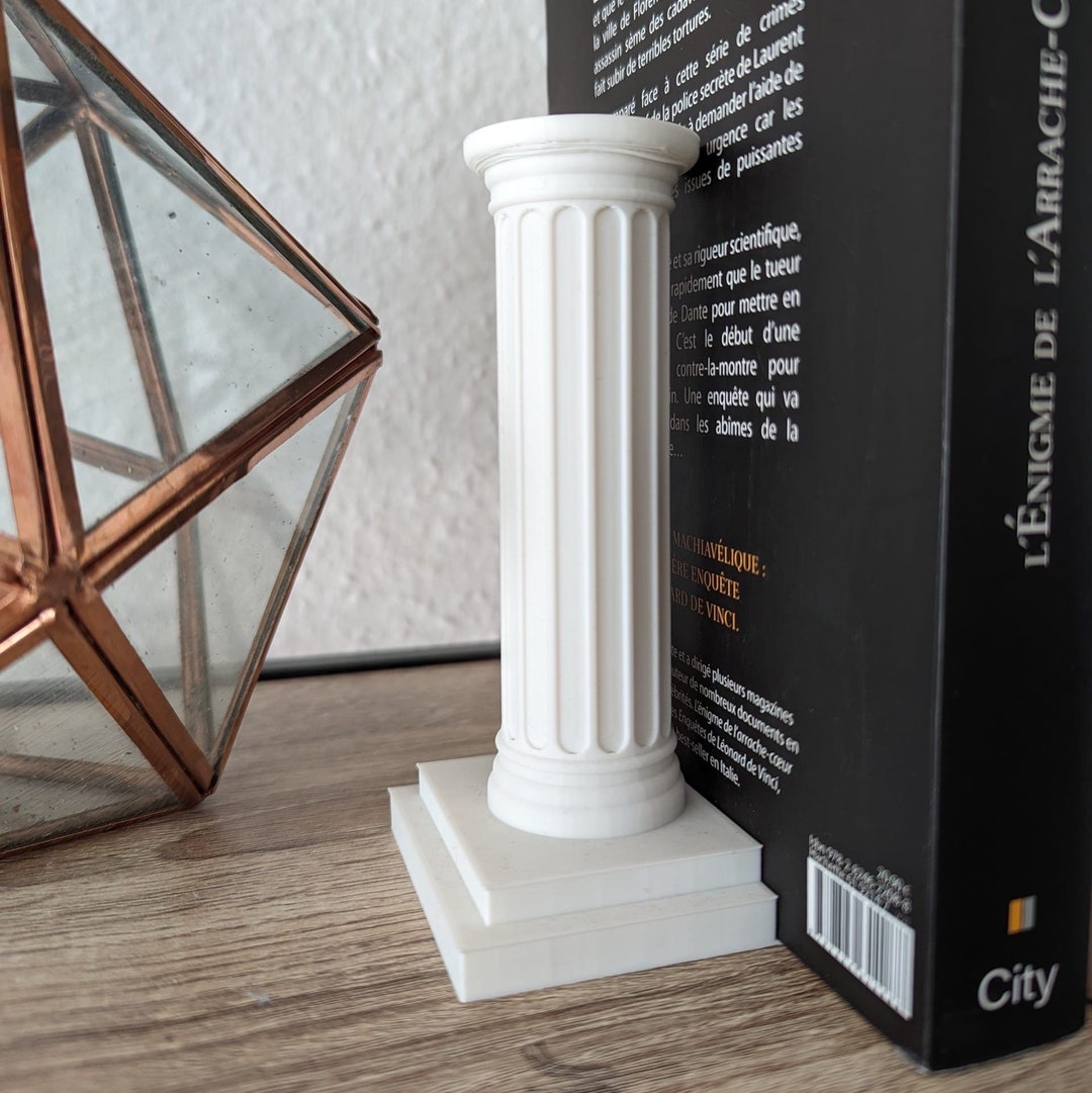 Greek Column as Bookend | Bookend for Bookshelf | Decorative Bookend ...