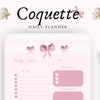 Coquette Daily Planner Digital Download - Etsy