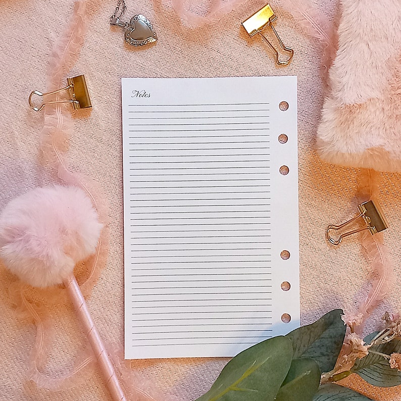 Coquette Binder Planner Printable Inserts A6 and A5 - Etsy