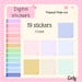 Sticky Notes Digital Stickers - Simple Pastel Post-its - Etsy