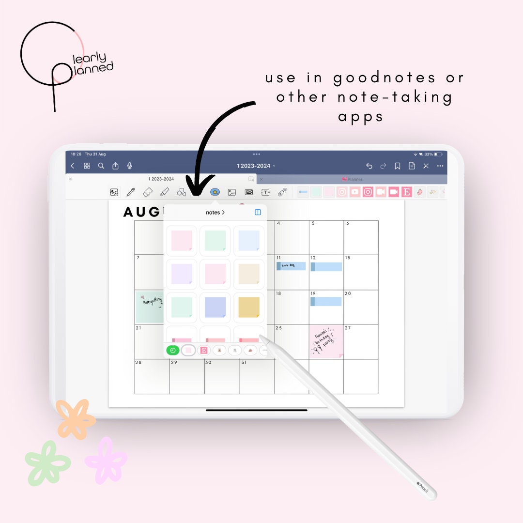 Sticky Notes Digital Stickers - Simple Collection - Etsy