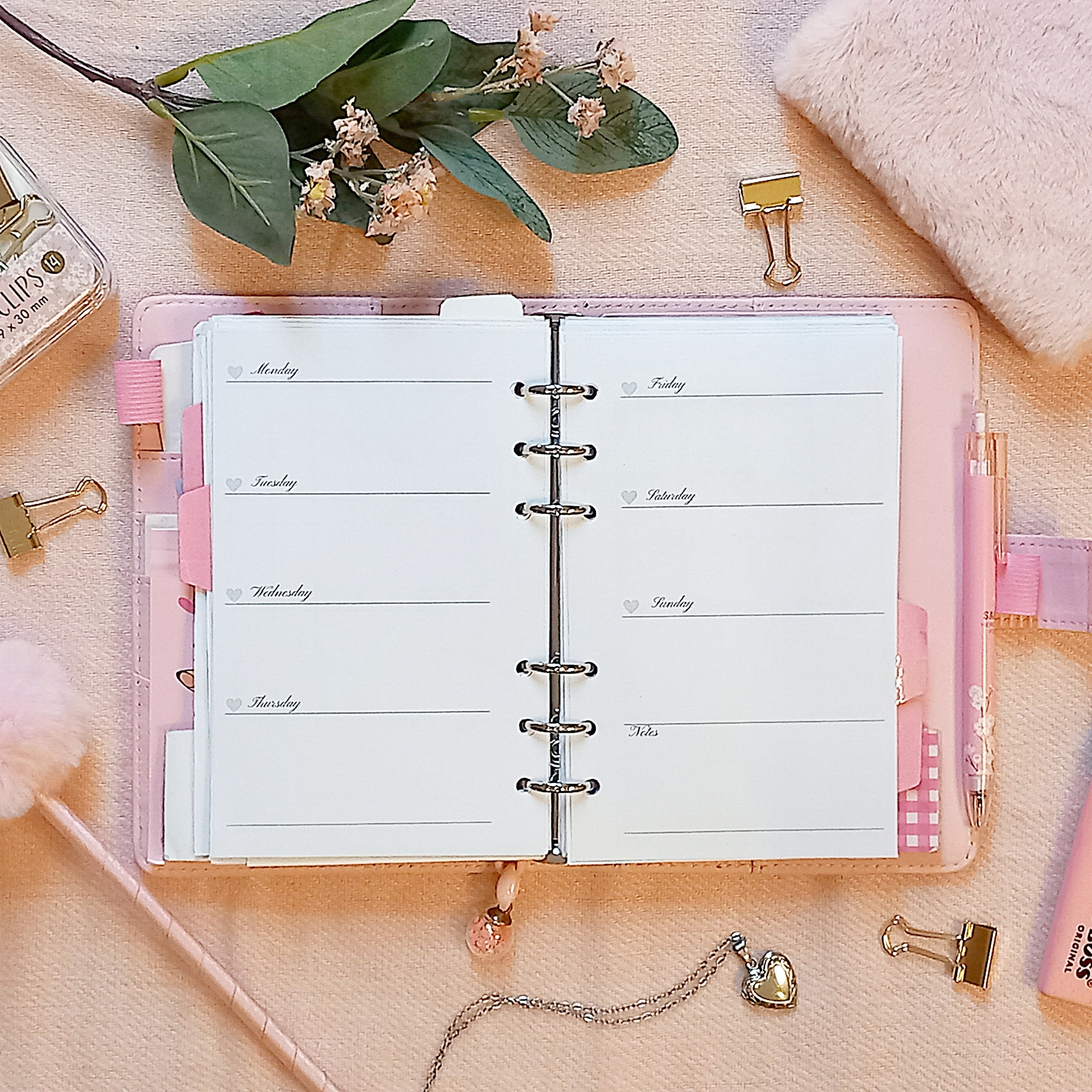 Coquette Binder Planner Printable Inserts A6 and A5 - Etsy