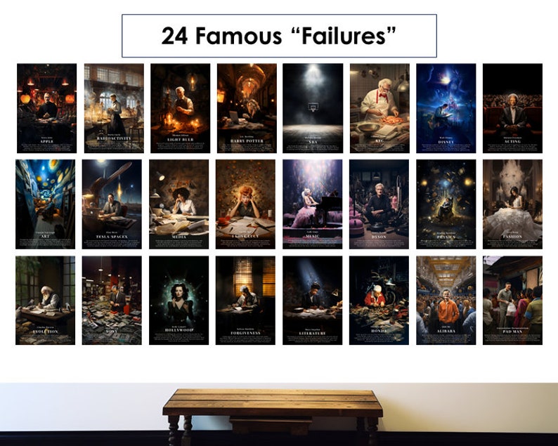 Resilience Posters: Famous Failures Inspiration, Classroom Decor ...