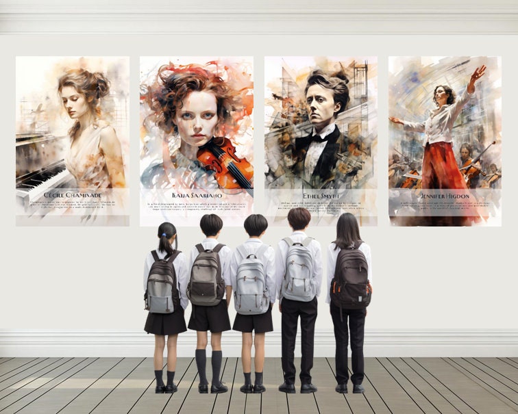 Printables Female Composers 14pcs Classroom Decor, Female Composers ...