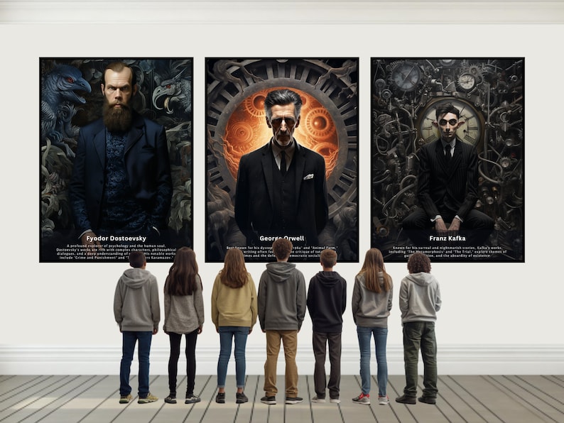 Printables Famous Authors 11pcs Classroom Decor, Author Gallery Wall ...